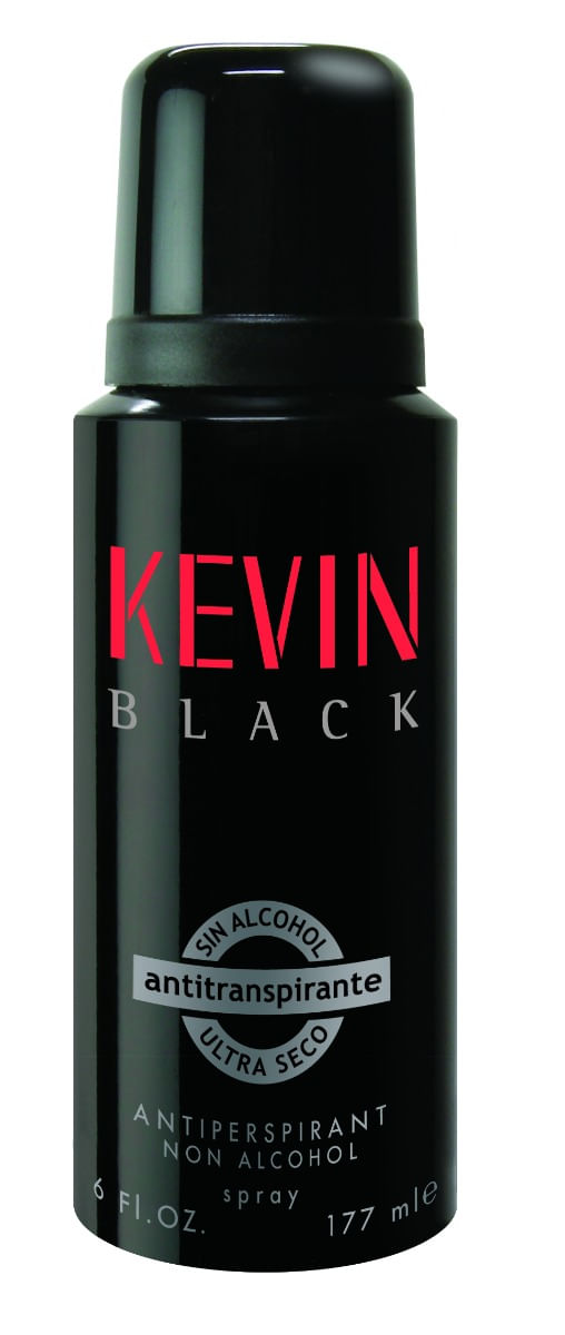 Desodorante Antitranspirante Kevin Black 177ml