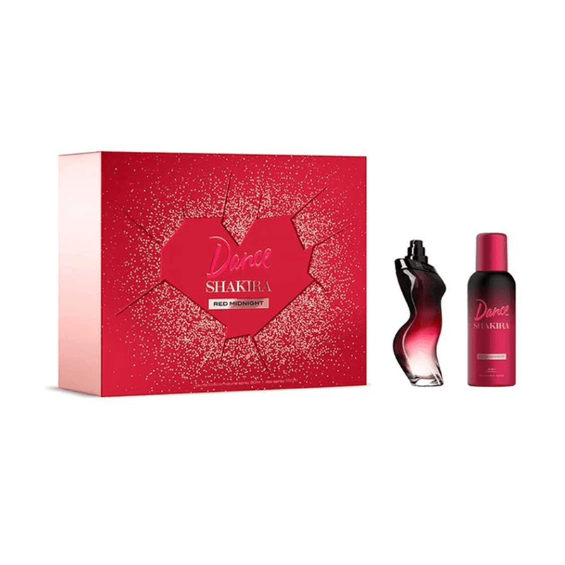 EDT Shakira By Dance Midnight Red 80 ml +Desodorante en spray 150 ml EDT Shakira By Dance Midnight Red 80 ml +Desodorante en spray 150 ml